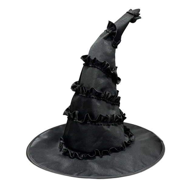 WITCH HAT HEADGEAR Pointed Hat for Women for Fancy Dress Christmas ...