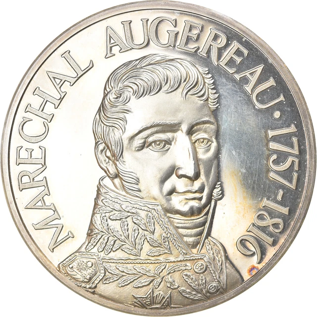 FRANCE, MÉDAILLE, NAPOLÉON Ier, Maréchal Augereau, History, 1976, FDC ...