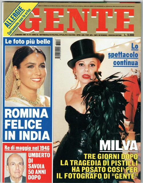 1996/19=MILVA=ROMINA POWER=FRANCO AMURRI=MASSIMO D'alema=Heather Parisi ...