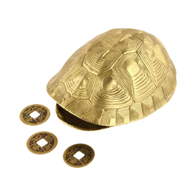 TURTLE SHELL STATUE Craft idéal cadeau en laiton Feng Shui pour bureau ...
