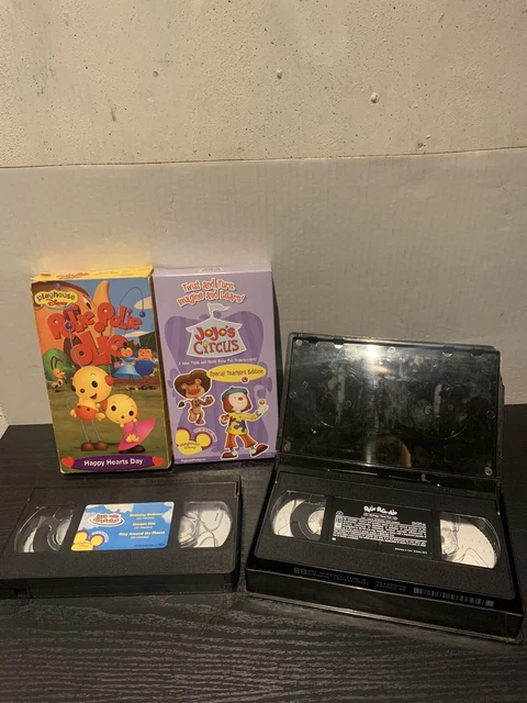 LOT OF 4 Playhouse Disney VHS Rolie Polie Olie, JoJo’s Circus Little ...