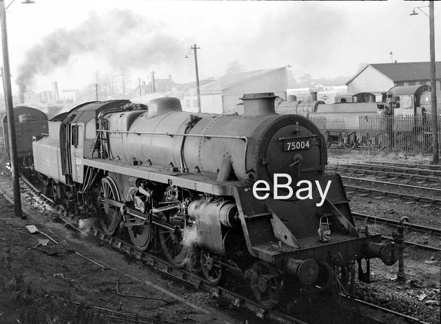 RAILWAY STEAM NEGATIVE Standard 4 75004 Horton Road MPD 85B 6/2/66 ...