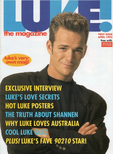 BEVERLY HILLS 90210'S Luke Perry the magazine - 1st issue from Star ...