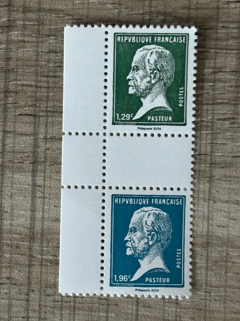 FRANCE - 2024 - 2 Pasteur du carnet "100 ans de la machine à affranchir ...