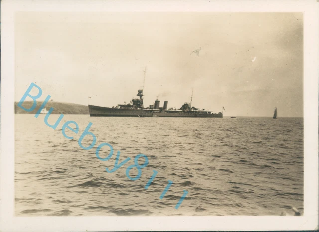 WW2 LIGHT CRUISER HMS Liverpool At Sea £20.00 - PicClick UK