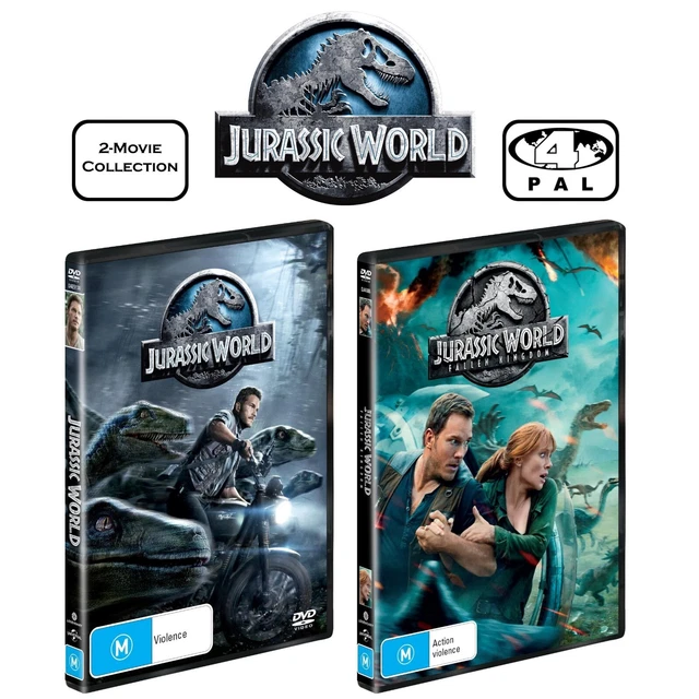 JURASSIC WORLD / Fallen Kingdom | 2-Movie Collection (DVD, 2-Disc) PAL ...