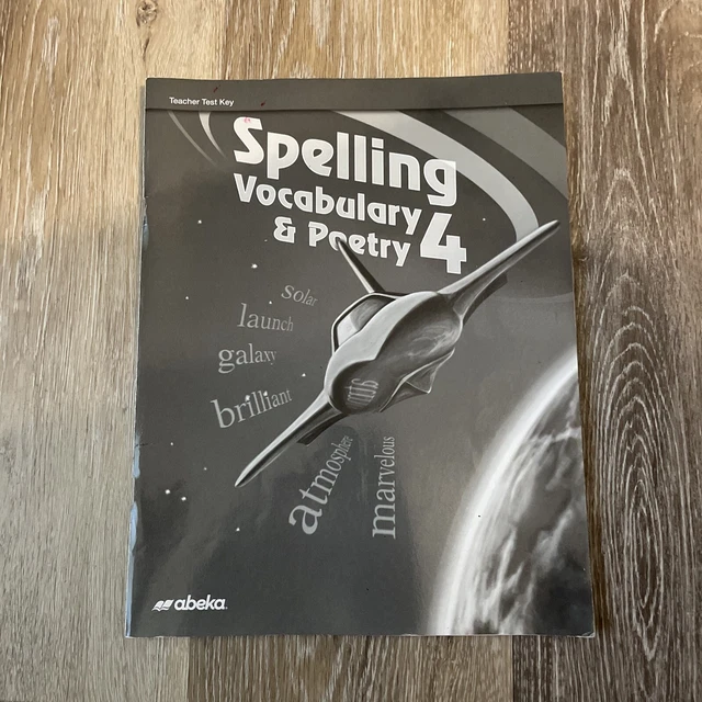 ABEKA SPELLING VOCABULARY and Poetry 4 Teacher Test Key 4th Grade £3.75 ...