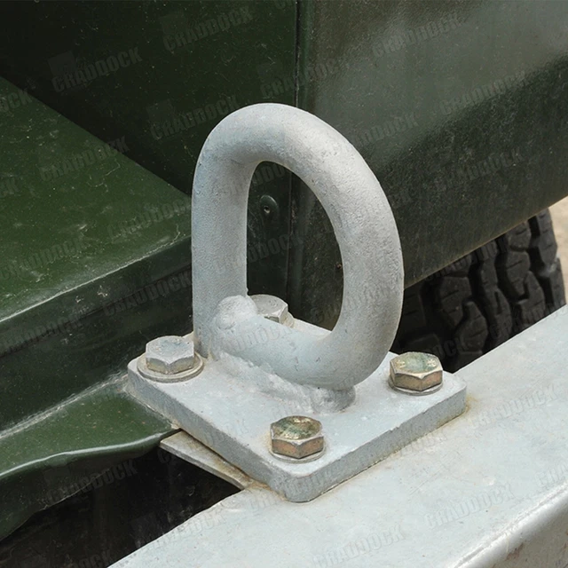 LAND ROVER SERIES 2/2A/3 Heavy Duty Galvanised Front Towing Eye (D Ring ...