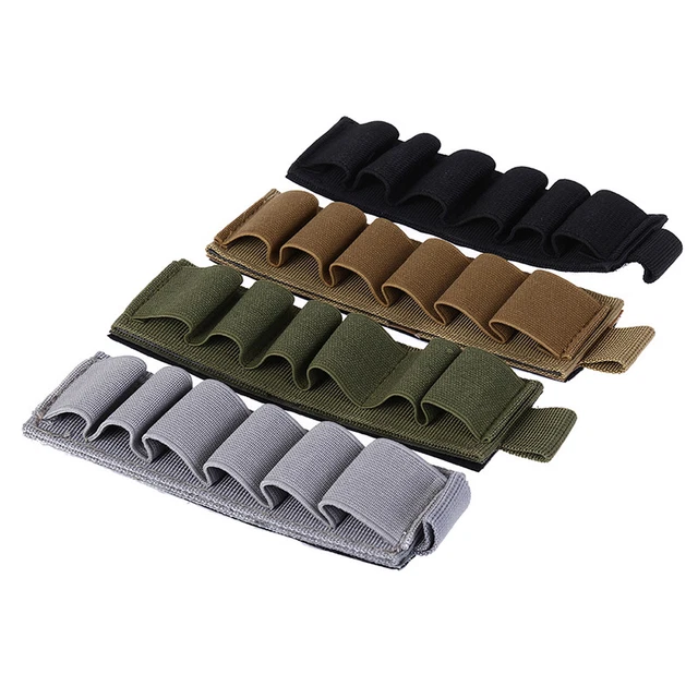 TACTICAL HUNTING SHOTGUN shell carrier holder 6 round military gun ammo ...