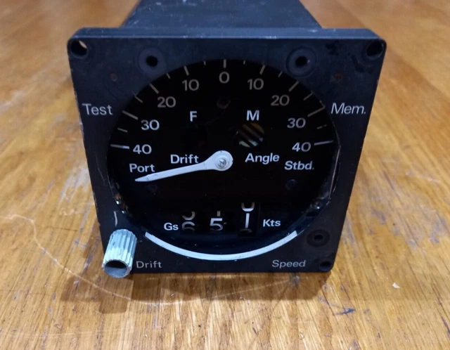 EX-MOD GROUND SPEED Drift Angle Indicator Decca Navigator NSN: 5841-99 ...