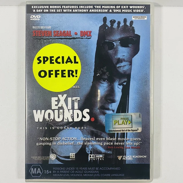 EXIT WOUNDS DVD Steven Seagal DMX Action Region 4 2007 Free Aus Postage ...