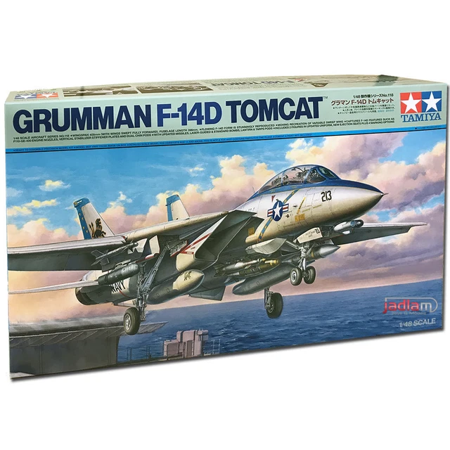 TAMIYA 1/48 61118 Grumman F-14D Tomcat Aircraft Model Kit From Japan ...