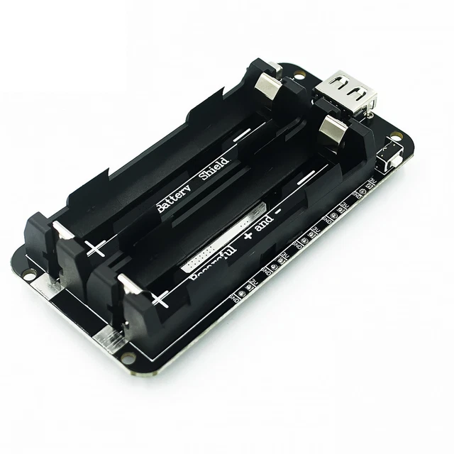 LITHIUM BATTERY SHIELD 18650 V8 Power Bank Battery Charger Micro USB ...