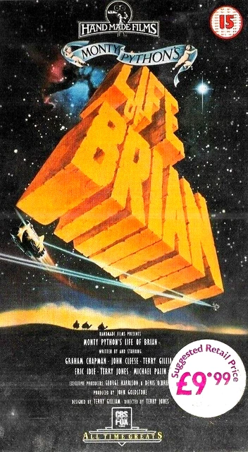 MONTY PYTHON THE Life Of Brian VHS Video Classic Comedy - 1979 £3.99 ...