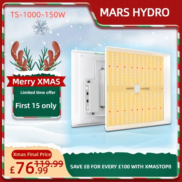 2026 MARS HYDRO TS 1000 LED Grow Lamp Full Spectrum IR 150W for Grow ...