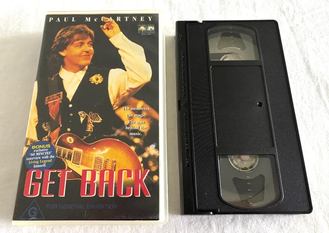 PAUL MCCARTNEY GET Back 1996 Australian Release VHS Tape $19.95 ...