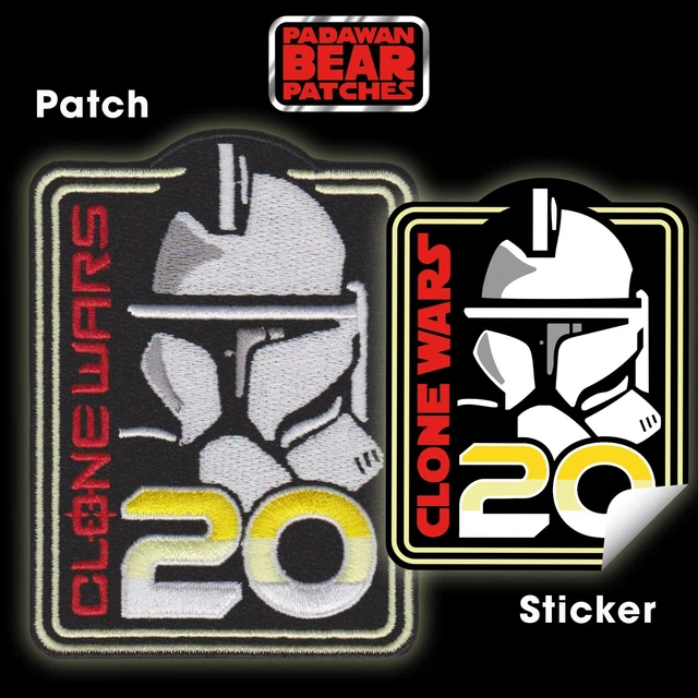 STAR WARS CLONE WARS 20th Anniversary Vintage Collection style Patch ...