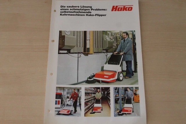 163313) HAKO KEHRMASCHINE Flipper Prospekt 197? EUR 6,98 - PicClick DE