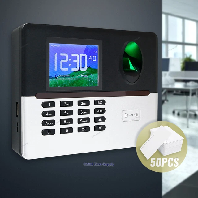 REMOTE ACCESS BIOMETRIC Fingerprint Attendance Time Clock With RFID ...
