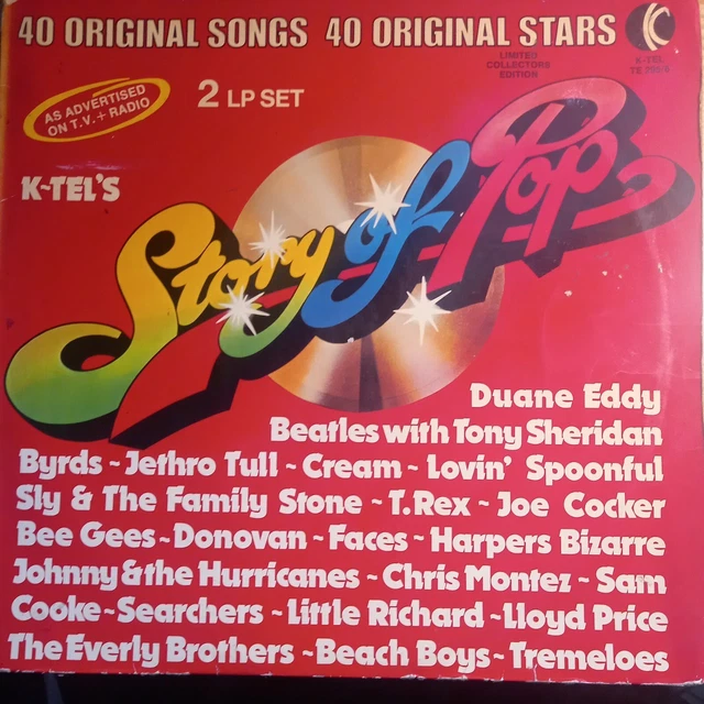 STORY OF POP Various Artists Original 1973 K-Tel Double Vinyl 2Lp Set ...