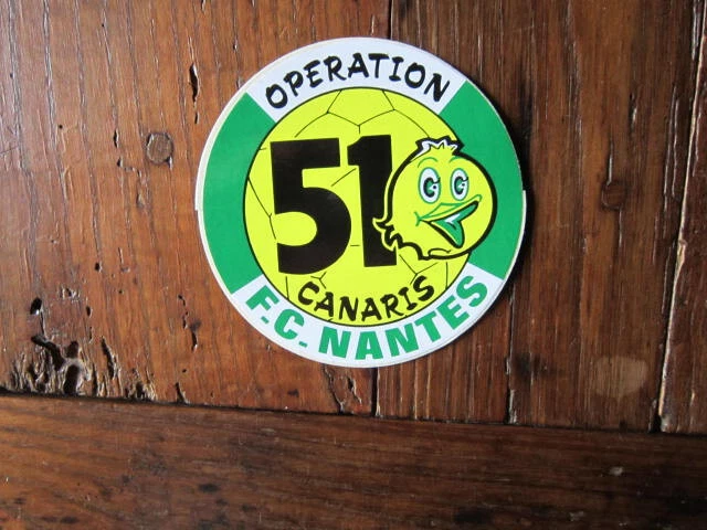 FC NANTES STICKER autocollant football FCNA OPERATION 51 CANARIS EUR 5 ...