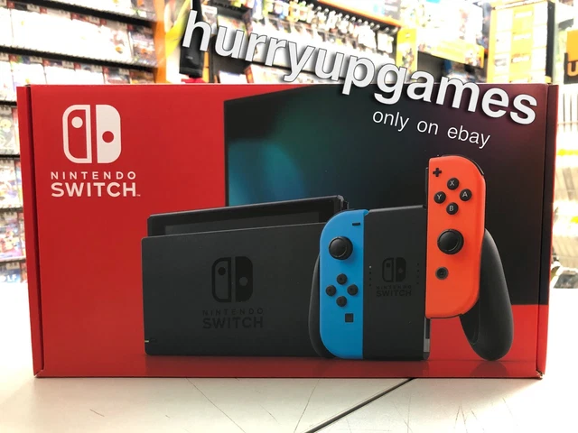 CONSOLE NINTENDO SWITCH Color Neon Red & Blue Vers. 2019 NUOVA SIGIL ...