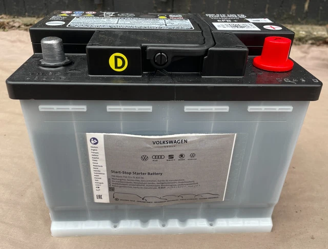 VW CAR BATTERY Engine Battery Genuine 000915105Fb 12V 59Ah Brand New £ ...