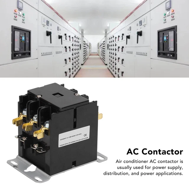 AIR CONDITIONER CONTACTOR 3Pole Air Conditioner Condenser Compressor ...