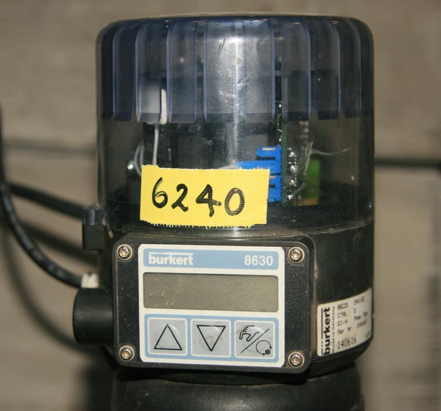 BURKERT 1/4& ANGLE seat control valve 8630 Positioner 2712B Pneumatic ...