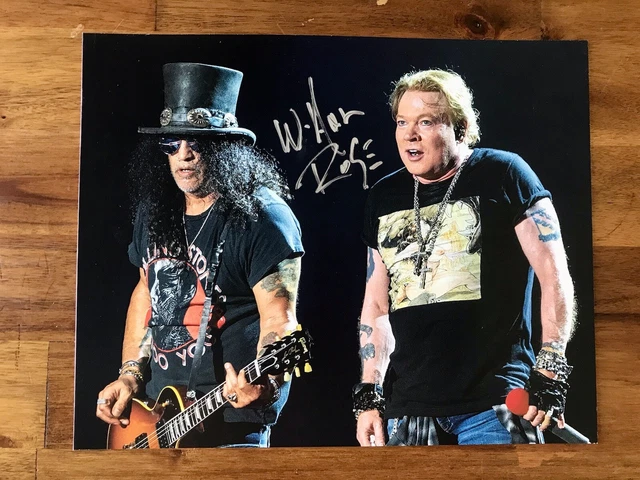 AXL ROSE GUNS N' ROSES Genuine Signed Photo Original Autographed 8''x ...