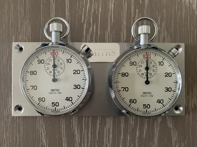 VINTAGE SMITHS VALJOUX Stop Watch Rally Timer Set 2 (Just Serviced) £ ...