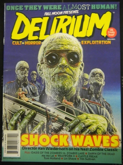 DELIRIUM MAGAZINE ISSUE No. 5 Cult Horror Shock Waves Charles Band 2014 ...