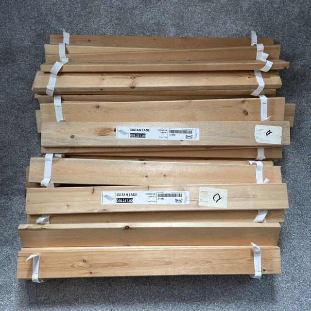 IKEA SULTAN LADE Wooden Bed Slats - 2 x (70x 200cm) £26.68 - PicClick UK