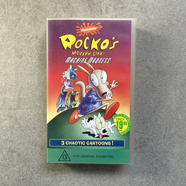 NICKELODEON - ROCKOS Modern Life VHS Machine Madness 1996 90s Video ...