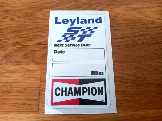 CLASSIC MINI COOPER S BMC Leyland ST Special Tuning Service Sticker Mpi ...