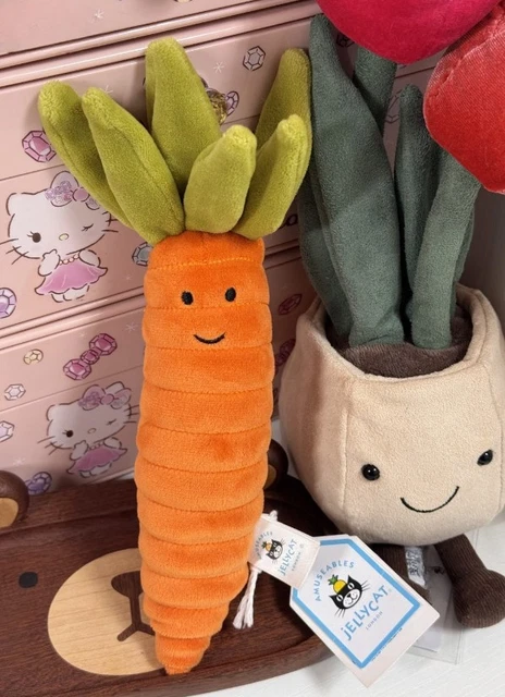 JELLYCAT CARROT: VIVACIOUS & Cuddly Veggie Plush, New with Tags & Bag £ ...