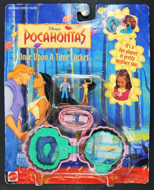 NEW VTG DISNEY Pocahontas Once Upon A Time Locket + Figures Mattel ...