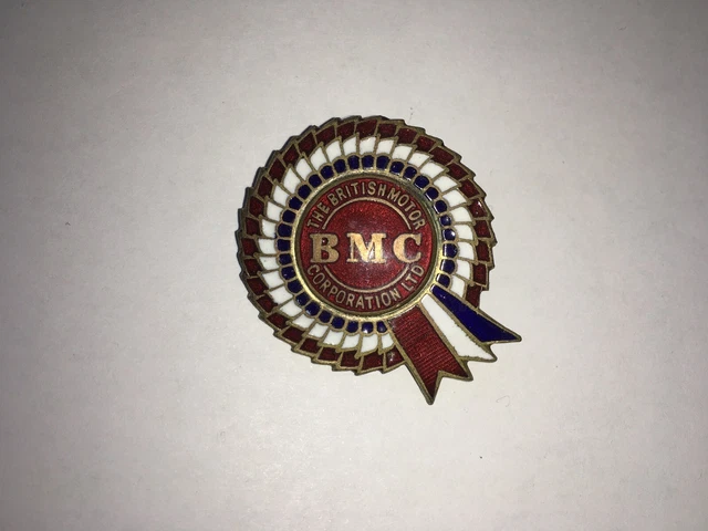 C1950S-60S BMC THE BRITISH MOTOR CORPORATION Ltd PROMOTIONAL ENAMEL PIN ...