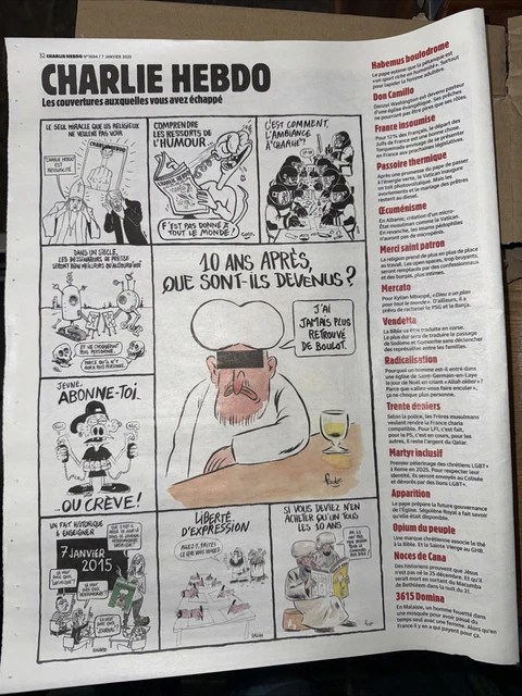 CHARLIE HEBDO INCREVABLE N° 1694 SPÉCIAL ANNIVERSAIRE DÉJA 10 ans 2015 ...