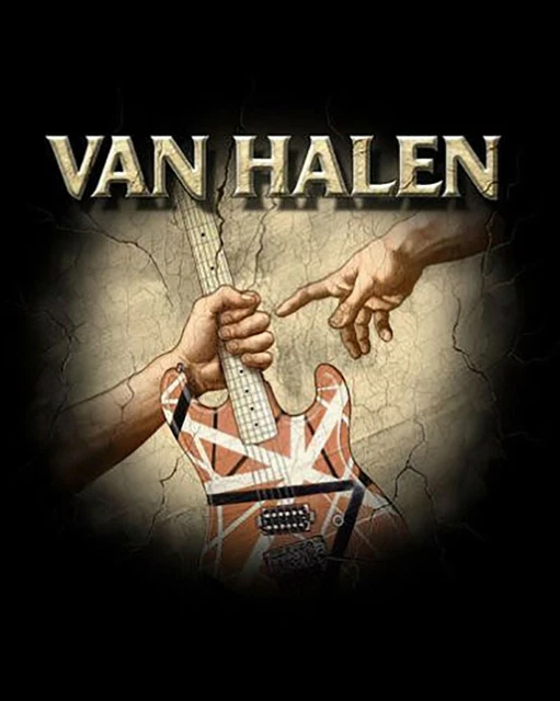 VAN HALEN BAND Black Short Sleeve Black T-shirt £16.35 - PicClick UK