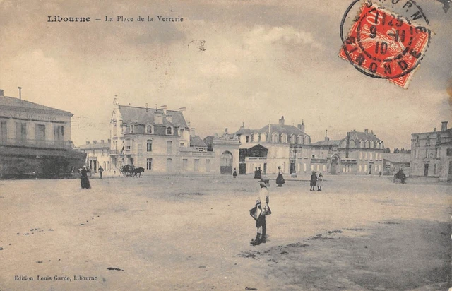 CPA 33 LIBOURNE La Place De La Verrerie EUR 3,80 - PicClick FR