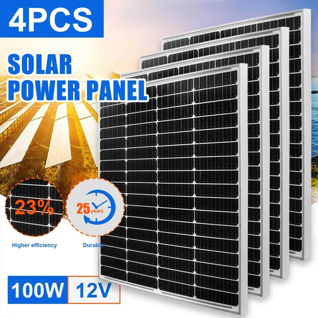 12V 400W SOLAR Panel MONO Off Grid Solar Panels Caravan Home Boat Car ...