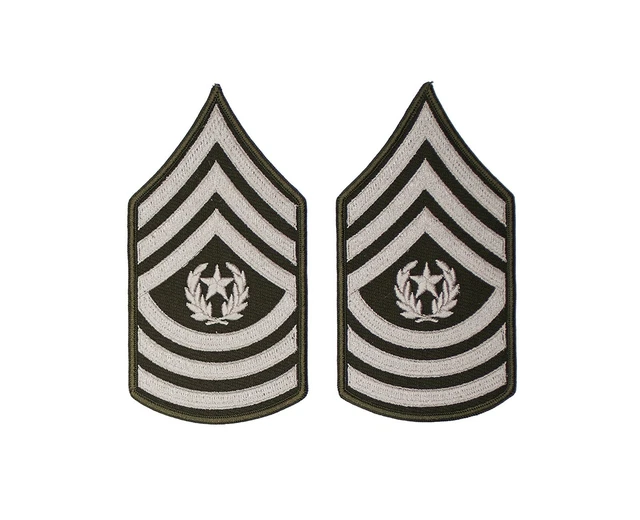 AGSU U.S. ARMY E9 Command Sergeant Major Chevron Sew On Rank Female ...