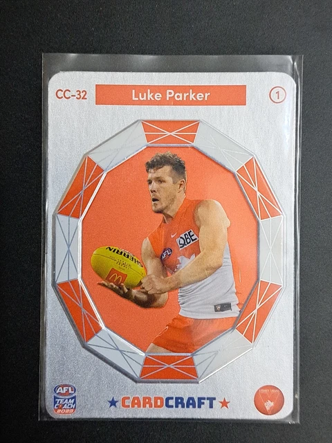 2023 AFL TEAMCOACH Luke Parker Card Craft Code Unused Action 1 Insert ...