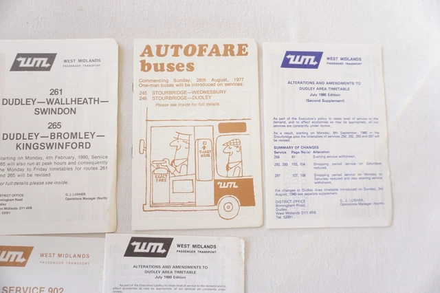 1978 DUDLEY AREA WM Bus Coach Train Timetable Birmingham £19.99 ...