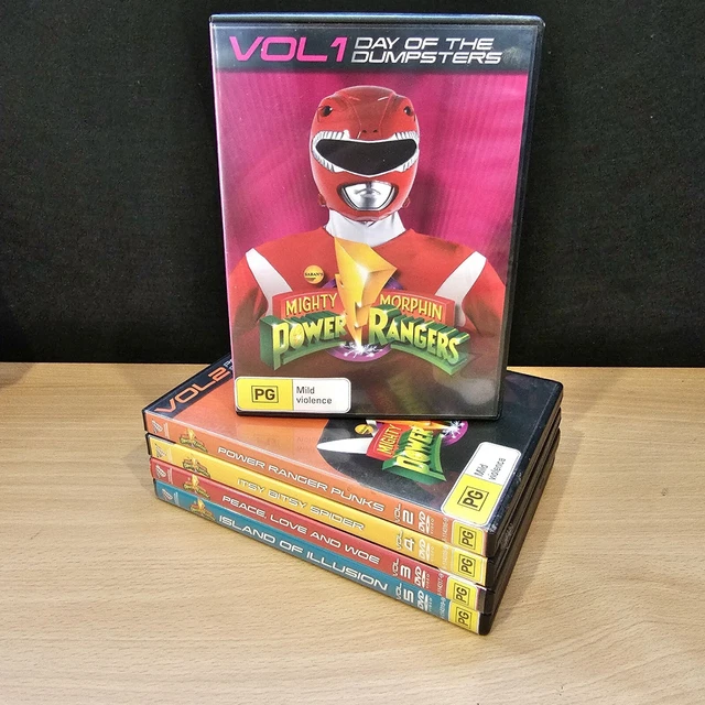 MIGHTY MORPHIN POWER Rangers DVDs Volumes 1 to 5 Region 4 Free Post ...