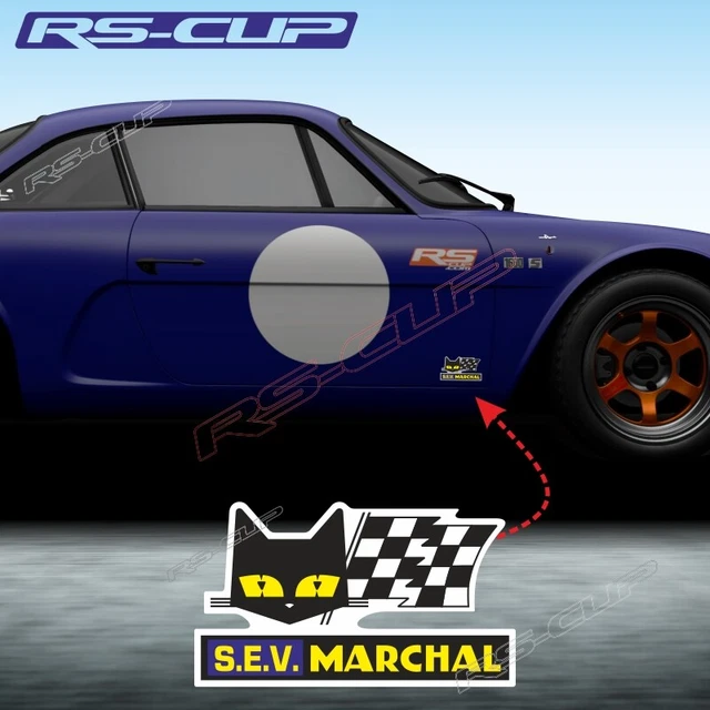 0107 AUTOCOLLANT MARCHAL ALPINE RENAULT A110 A310 sticker aufkleber ...