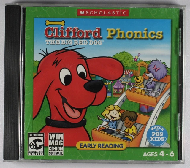 CLIFFORD PHONICS THE Big Red Dog Early Reading for Windows / Mac $17.99 ...