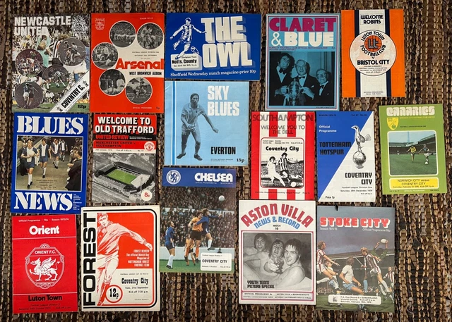 1970S FOOTBALL PROGRAMME Bundle Lot: 16 different clubs £7.88 - PicClick UK