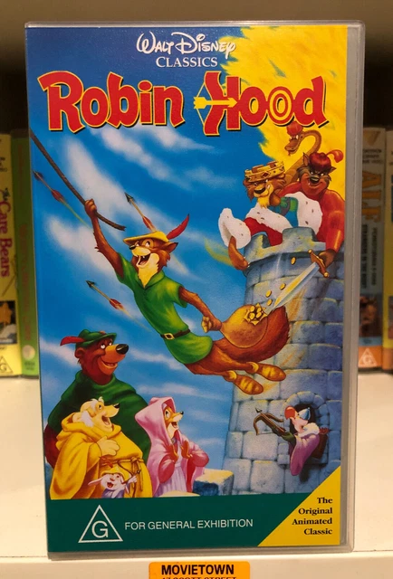 ROBIN HOOD - Walt Disney Classics - Original Animated Classic - Vhs $24 ...